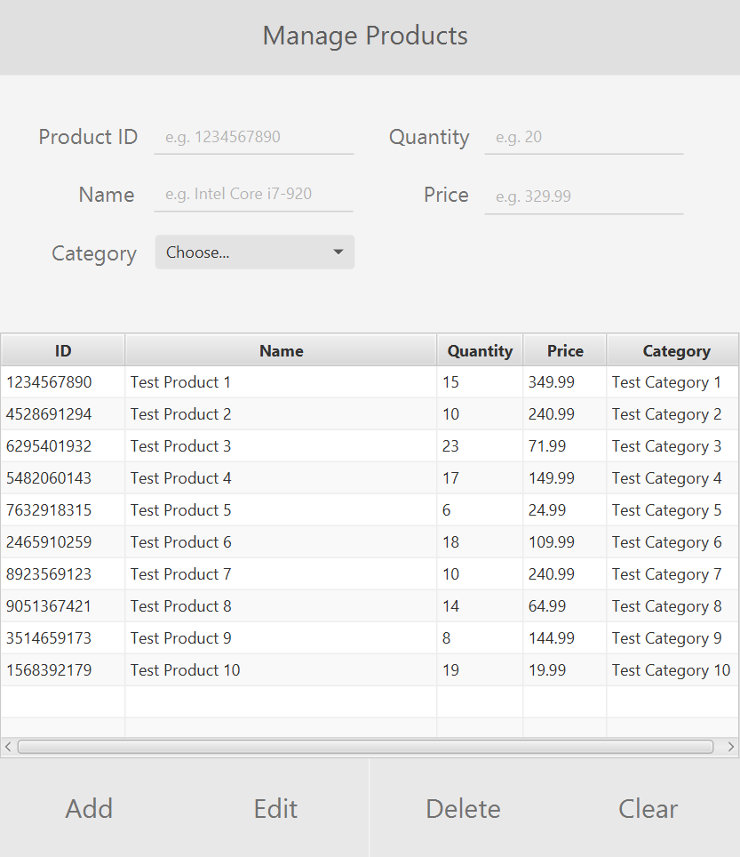 GitHub - mebsic/JavaFXStore