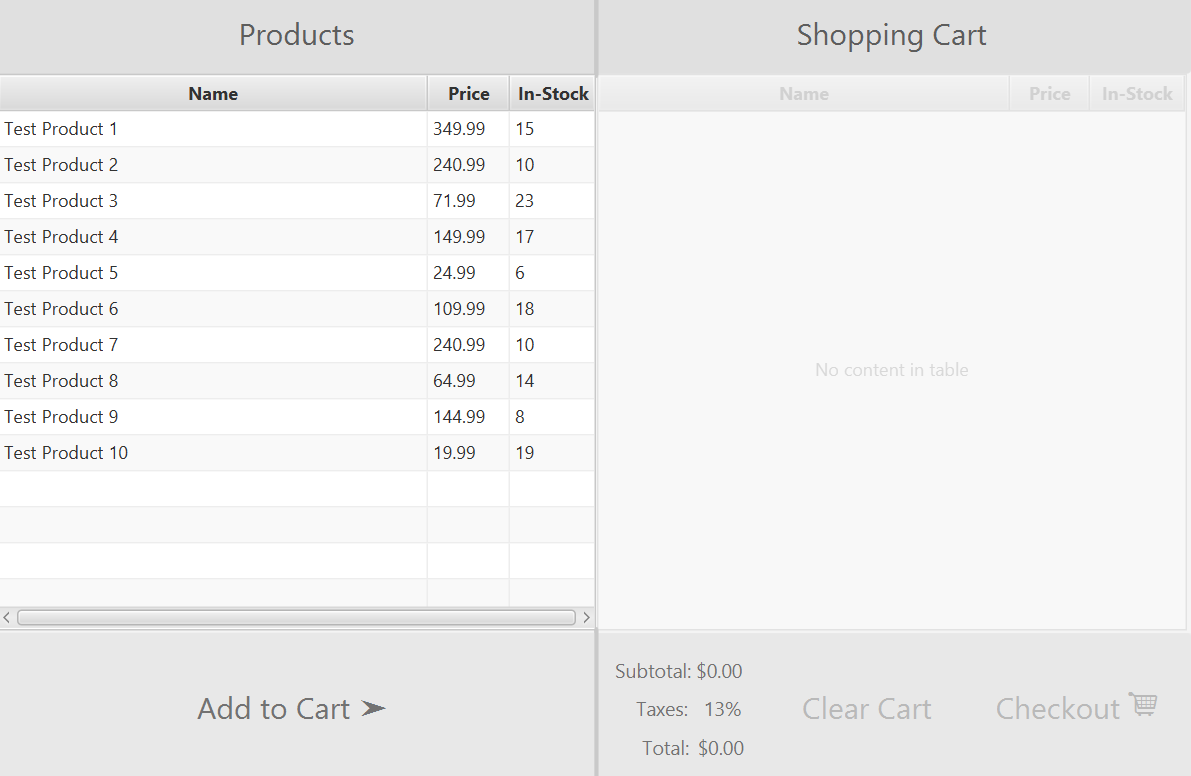 GitHub - mebsic/JavaFXStore
