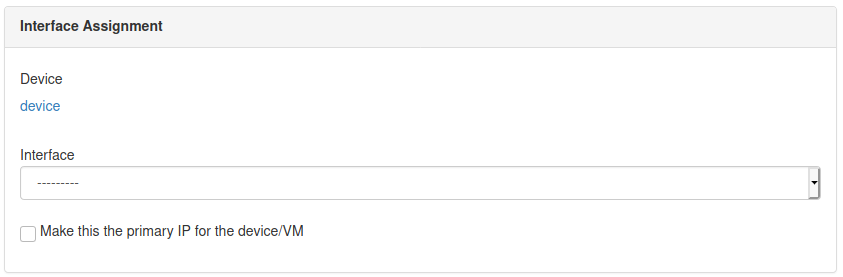 Removing an interface with an IP linked on a device=> remove the ...