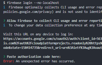 Firebase login error · Issue #896 · firebase/firebase-tools · GitHub