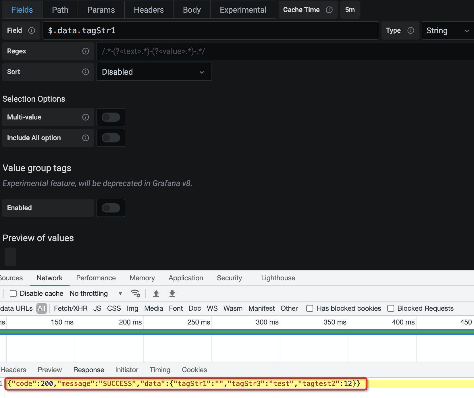 Can not parse JSON value with comma charactor · Issue #158 · grafana/grafana-json-datasource ...