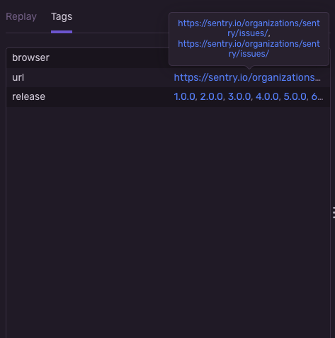 Tags area should support tags with array of values · Issue #38529 · getsentry/sentry · GitHub