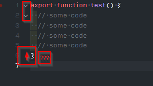 collapse blocks of code from closing curly braces · Issue #157598 ...