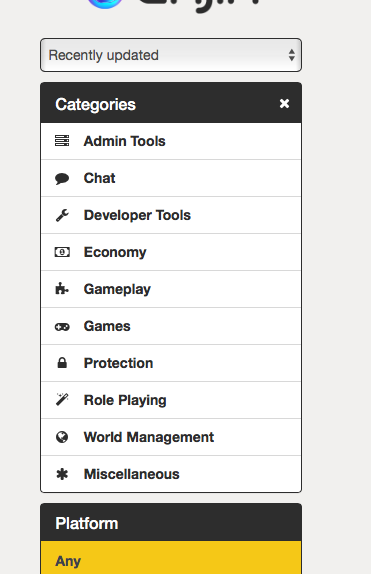 Selected categories not showing · Issue #360 · SpongePowered/Ore · GitHub
