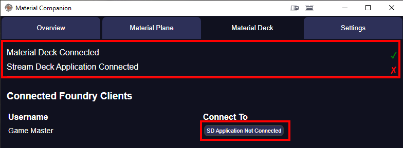 [bug] Sd Application Not Connected After Upgrading From 1 5 To 1 6 And From Materialserver To