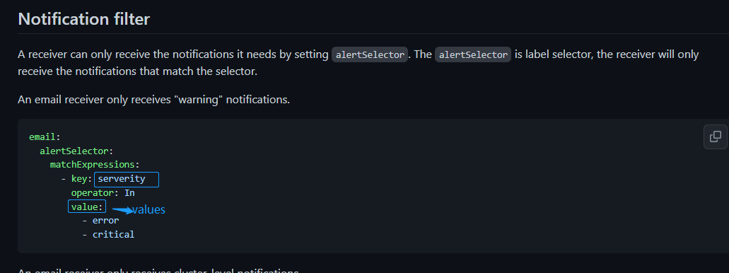 whether we can define a global receiver to just send warning ...