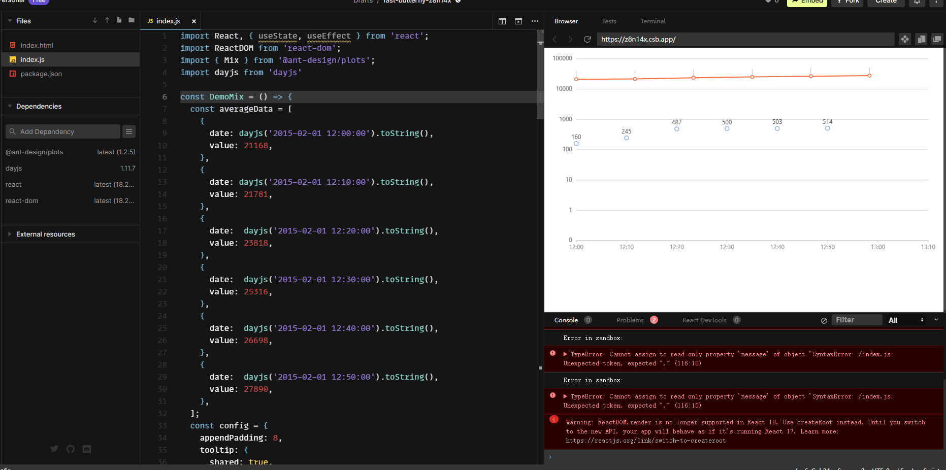 🧐[问题]折线图和散点图复合图出现x轴对不上，x轴为时间 · Issue #1856 · ant-design/ant-design-charts · GitHub