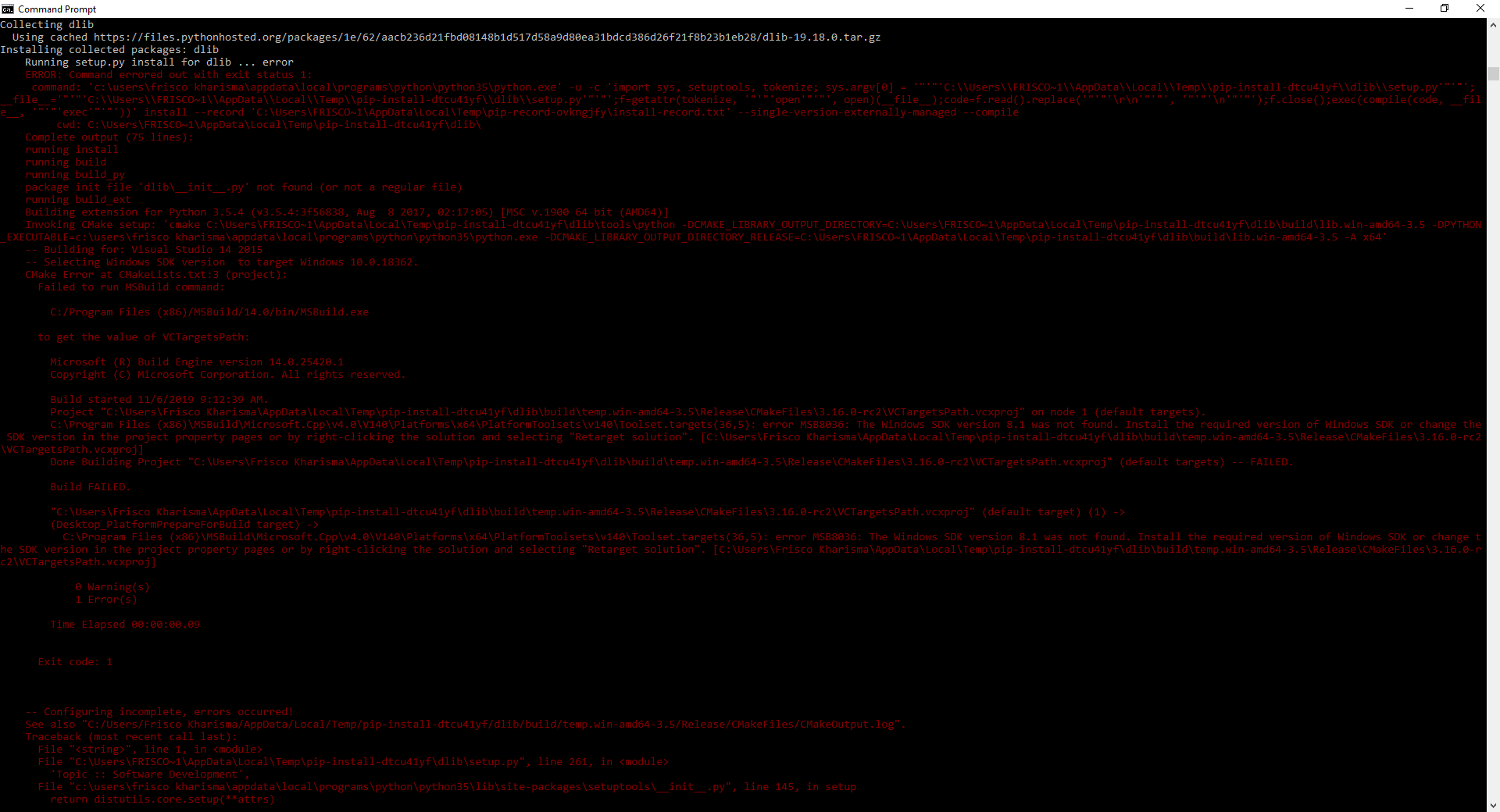 Windows Installation Tutorial · Issue #175 · ageitgey/face_recognition · GitHub