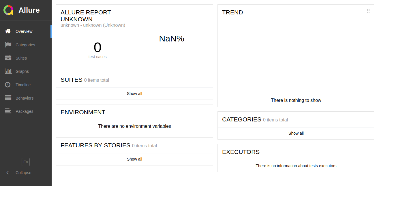 Allure Report is NaN% · Issue #210 · jenkinsci/allure-plugin · GitHub Allure Report is NaN% · Issue #210 · jenkinsci/allure-plugin · GitHub
