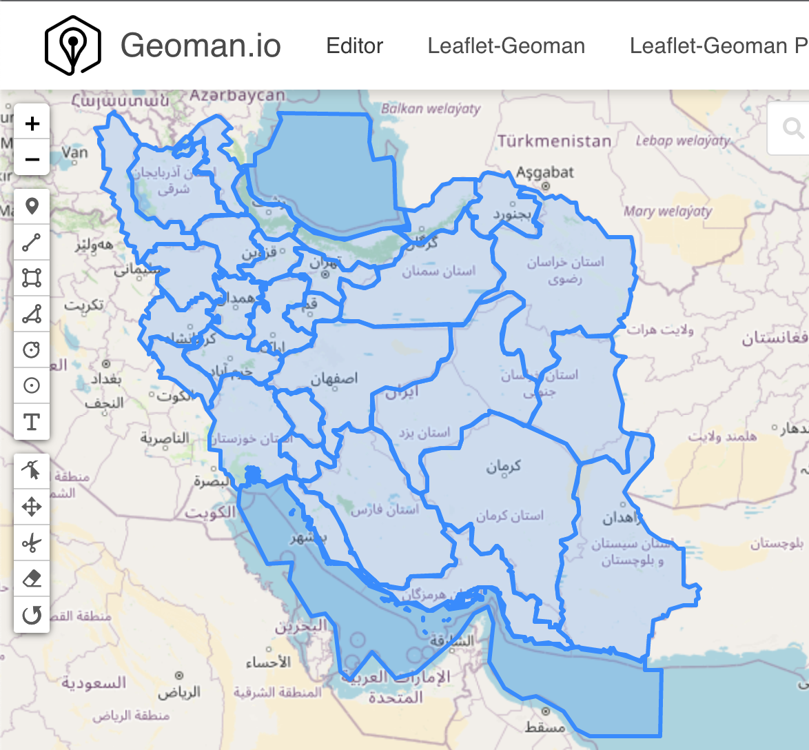 GitHub - mahsaparsa/Iran-GeoJSON: Iran GeoJSON + Khazar + Khalij e Fars ...