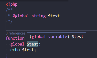 Global var hint · Issue #264 · DEVSENSE/phptools-docs · GitHub