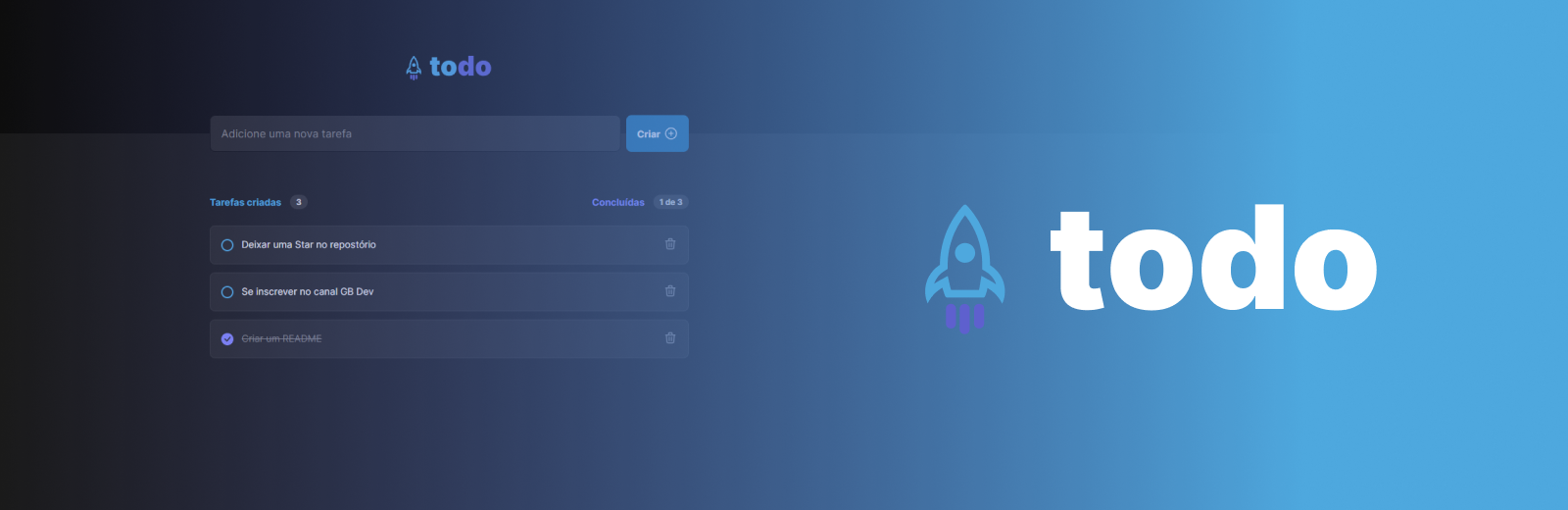 GitHub - licask8/TodoList: primeiro desafio da nova trilha de React do ignite (Rockeatseat)