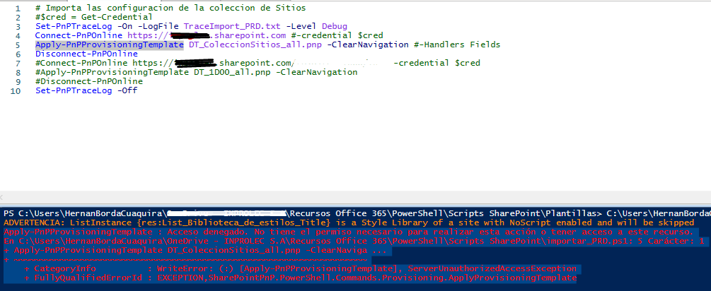Apply-PnPProvisioningTemplate Access Denied · Issue #317 · pnp/PnP-Provisioning-Schema · GitHub