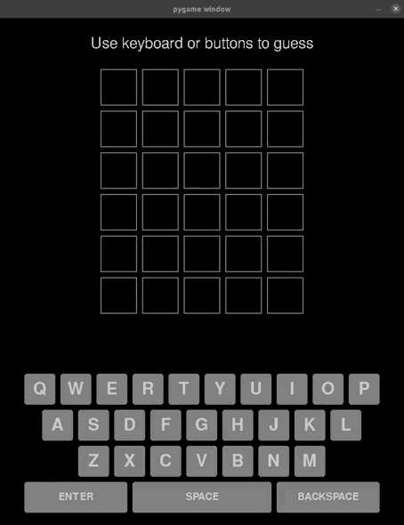 GitHub - khoatran94/wordle_pygame: A normal WOrdle game with GUI by Pygame