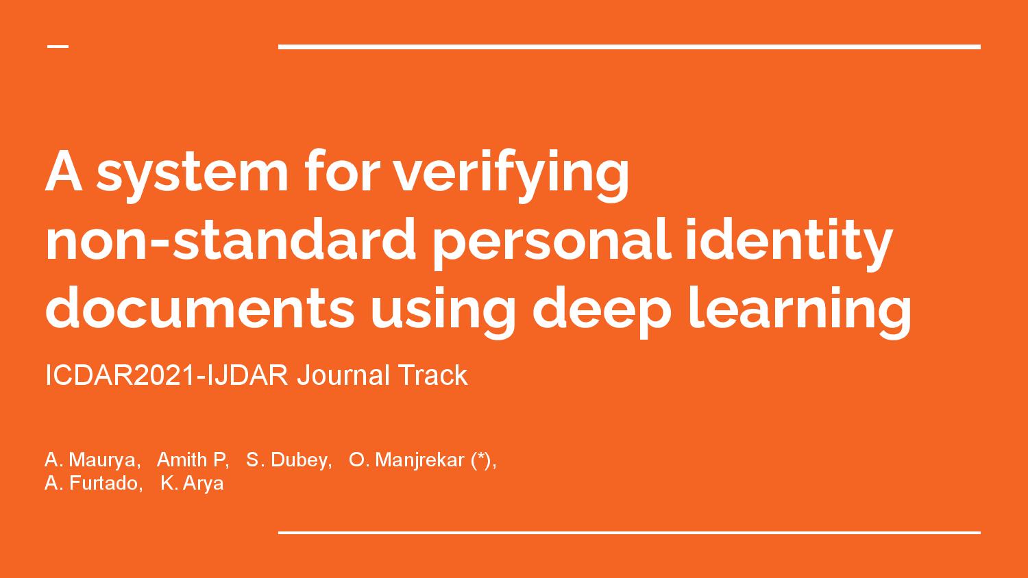 GitHub - akansh12/Verify_ID_using_deep_learning: Internship at IIT Bombay