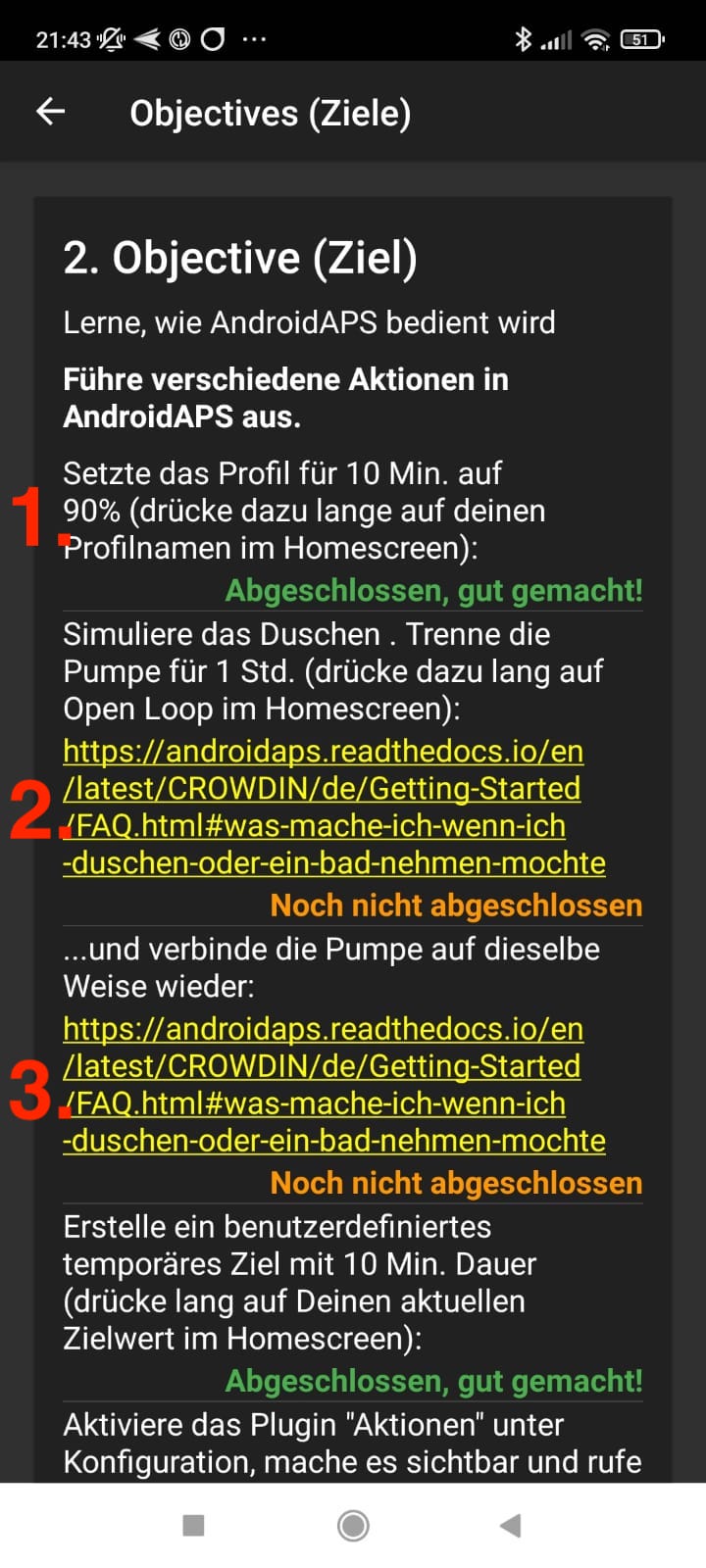 [2.8.2.5-dev] Problem with the objectives 2. (dana-i) in AAPS · Issue #754 · nightscout ...