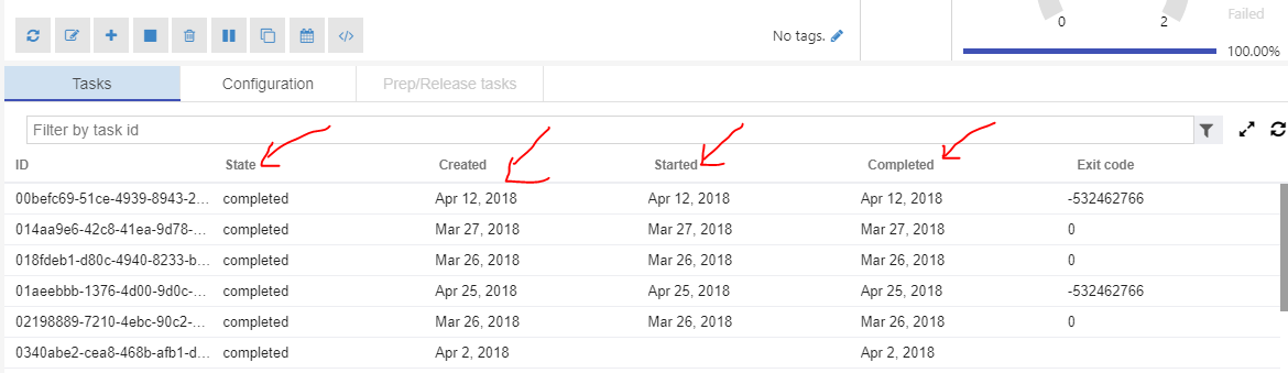 Support sorting tasks · Issue #1328 · Azure/BatchExplorer · GitHub