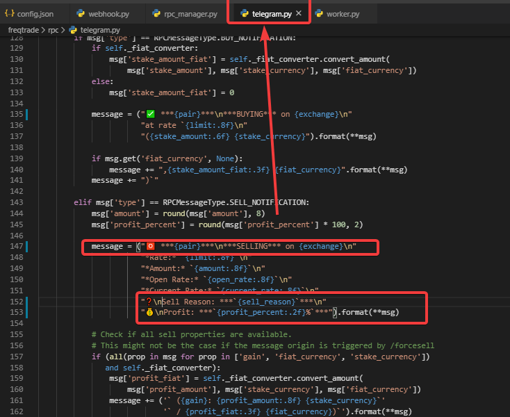Optimized Telegram Output 🤖 · Issue #2502 · freqtrade/freqtrade · GitHub