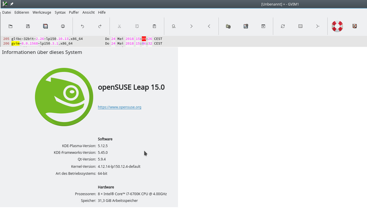 wasted space of toolbar in openSUSE Leap 15.0 · Issue #2957 · vim/vim · GitHub