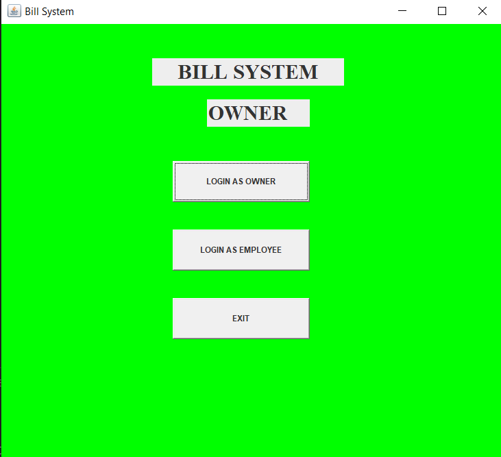 GitHub - wanibhavesh/Java-Billing-System