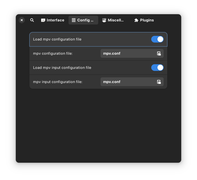Some extra configurations are ignored · Issue #900 · celluloid-player/celluloid · GitHub