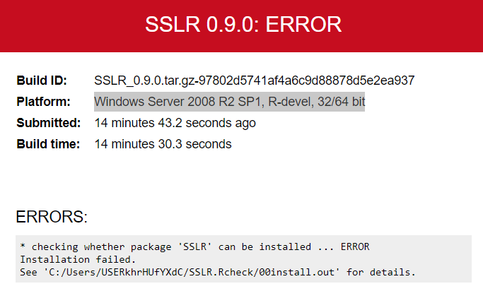 Issue with Windows Server 2008 R2 SP1, R-devel, 32/64 bit · Issue #352 · r-hub/rhub · GitHub