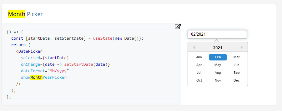 Use Datepicker To Select Just A Month · Issue 7327 · Microsoftfluentui · Github 