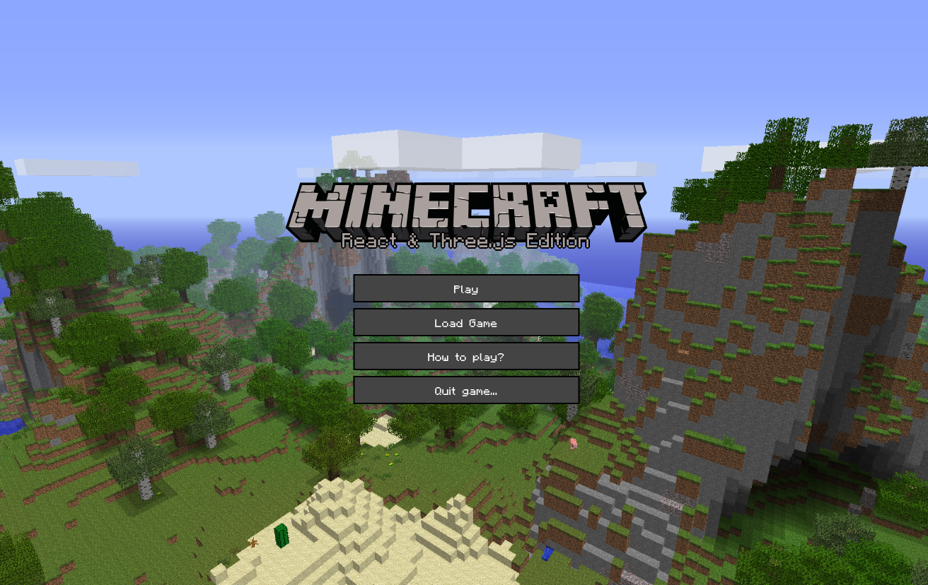 GitHub - igor-h/minecraft-3d: Project of minecaft clone using React & 3Djs