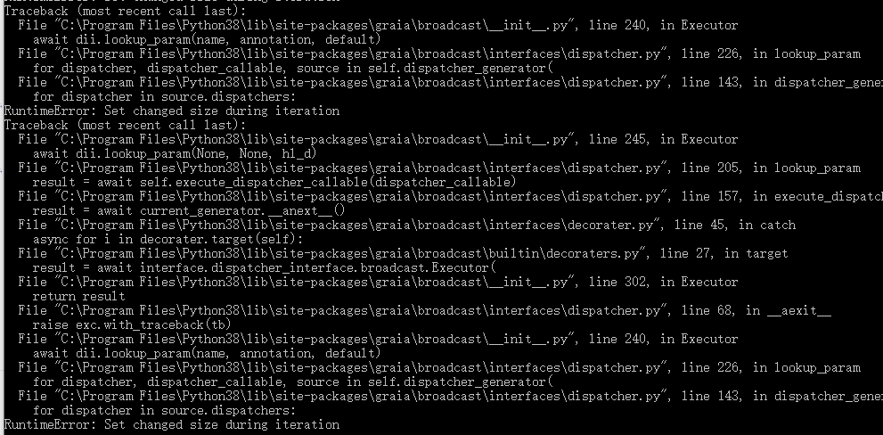 Dispatcher报错 · Issue #9 · GraiaProject/BroadcastControl · GitHub
