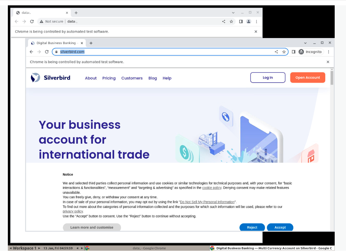 [REGRESSION]: selenium chrome instance hanging in a blank window · Issue #19989 · microsoft ...