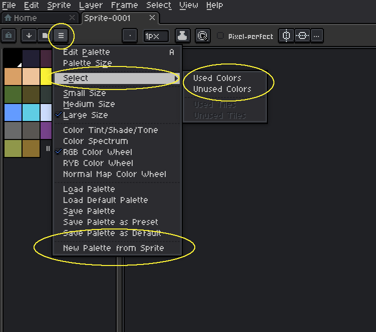 Ability To Select Unused Colors Over Multiple Layers Features 