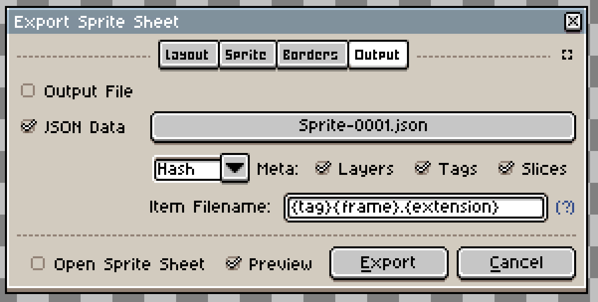 Export tagged frames · Issue #3163 · aseprite/aseprite · GitHub