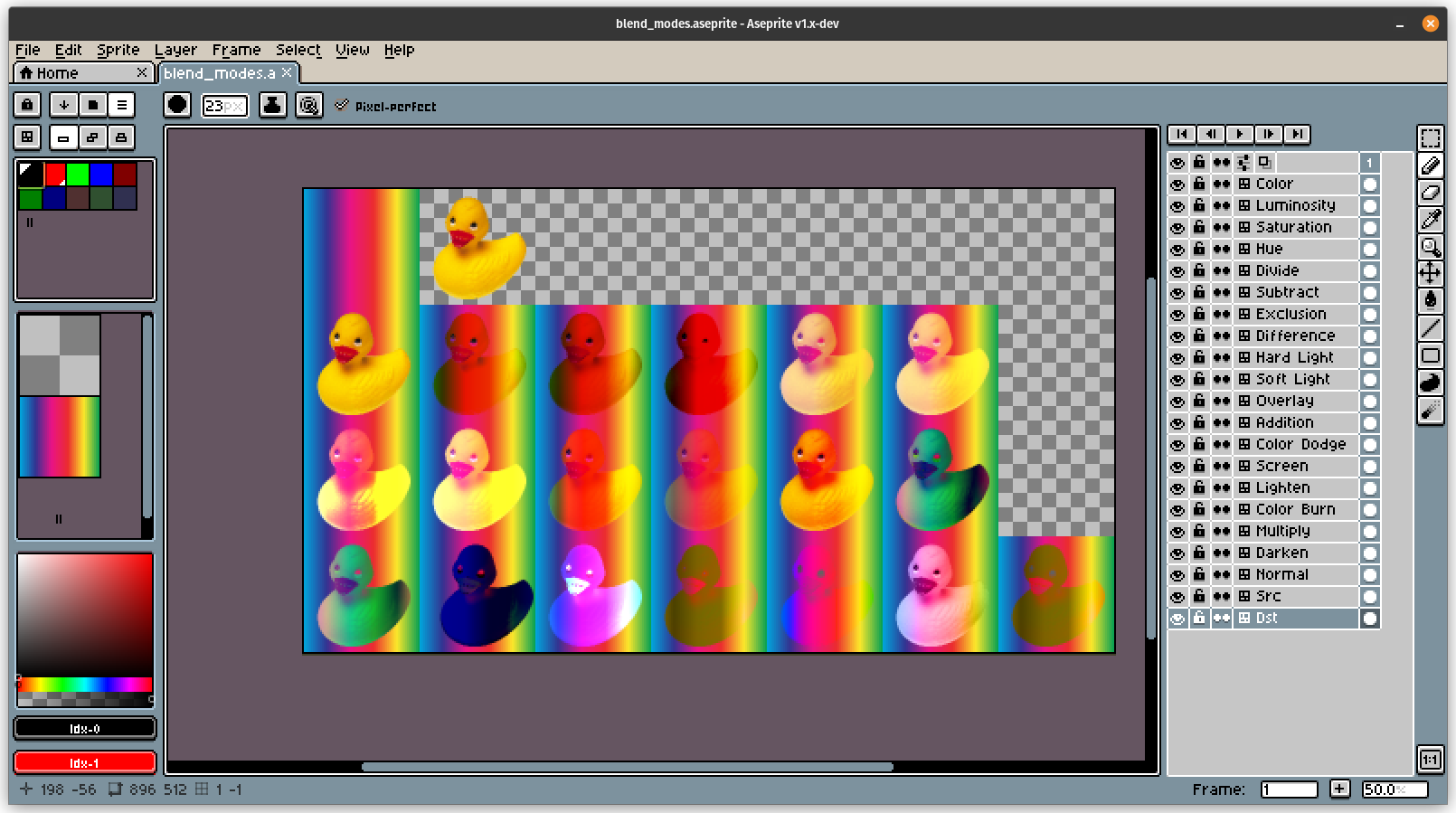 Test and document changes on blend modes · Issue #3616 · aseprite ...