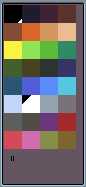 Select the specific color to outline each entry of the palette in the ...