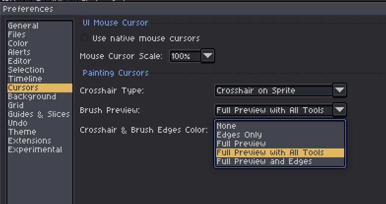 Eraser tool preview · Issue #3840 · aseprite/aseprite · GitHub