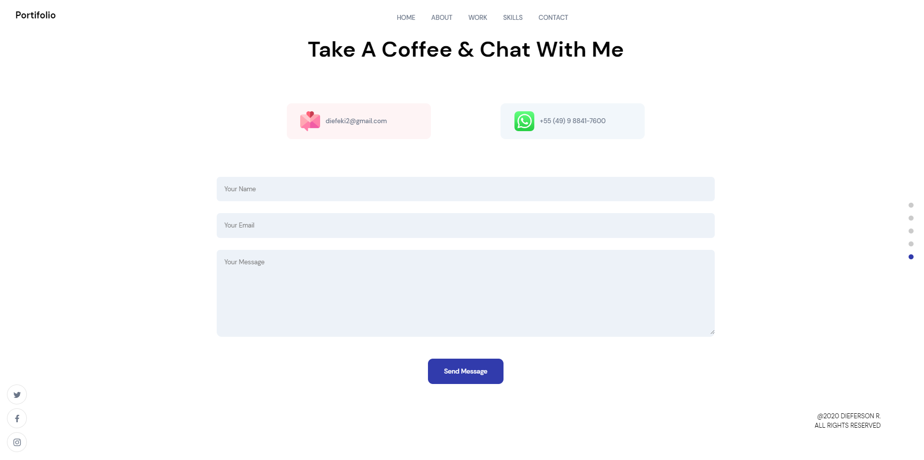 GitHub - dieferomanoski/portifolio: Fullstack application with ReactJS ...
