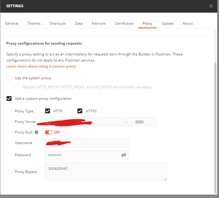 Feature request - Hide proxy id and password when provided in http proxy field. · Issue #3138 ...