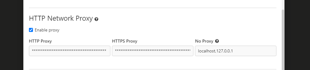 Feature request - Hide proxy id and password when provided in http proxy field. · Issue #3138 ...
