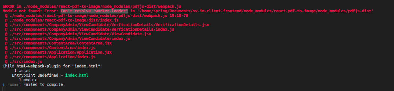 Can't resolve 'worker-loader' · Issue #12782 · mozilla/pdf.js · GitHub