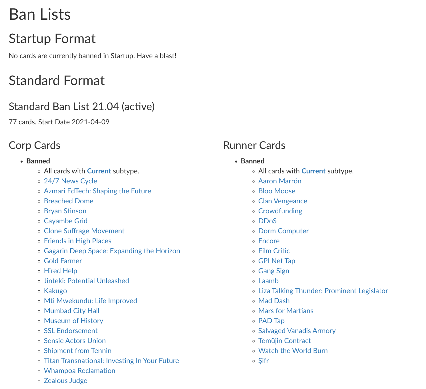 Formats and mwl by plural · Pull Request #525 · NetrunnerDB/netrunnerdb · GitHub