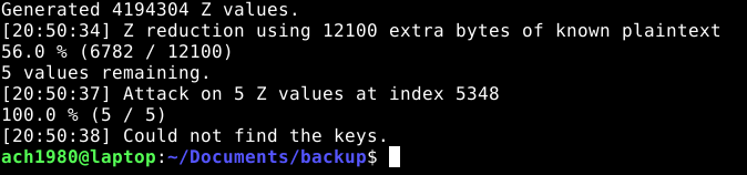 invalid data: ciphertext is smaller than plaintext · Issue #9 · kimci86/bkcrack · GitHub