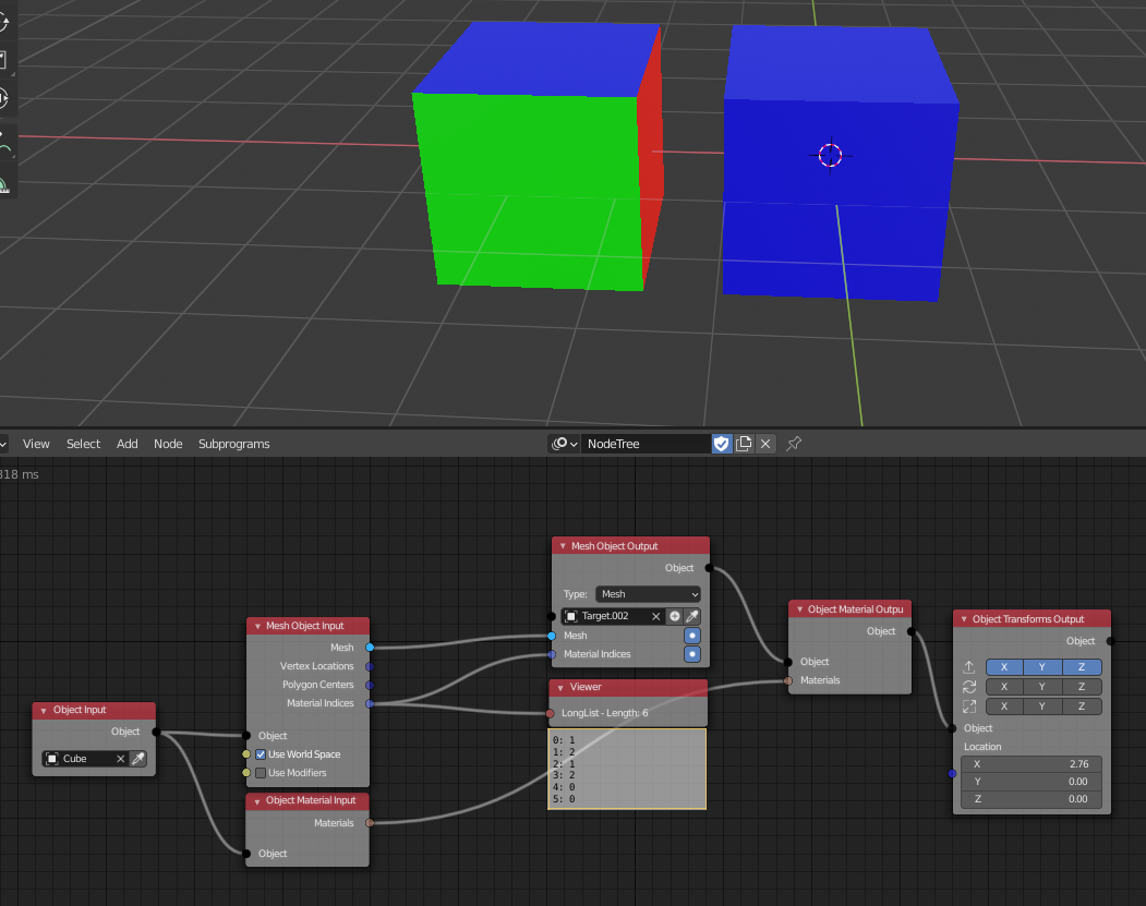 Mesh Object Output Node Sets Material Indices To 0 · Issue 1570 · Jacquesluckeanimationnodes