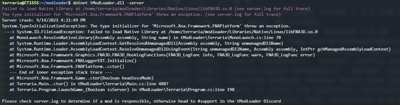 Server can't start headless · Issue #1856 · tModLoader/tModLoader · GitHub