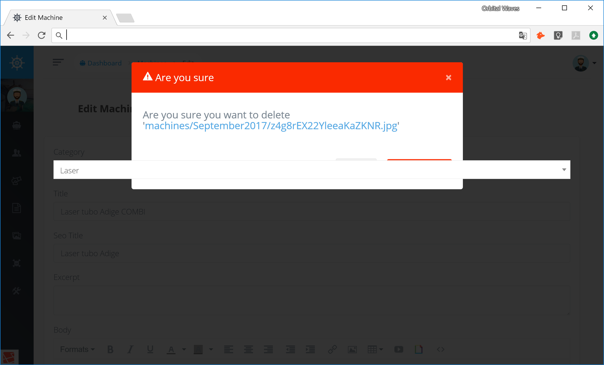 Image Delete Modal Is Below Dropdown · Issue 1901 · Thedevdojovoyager · Github