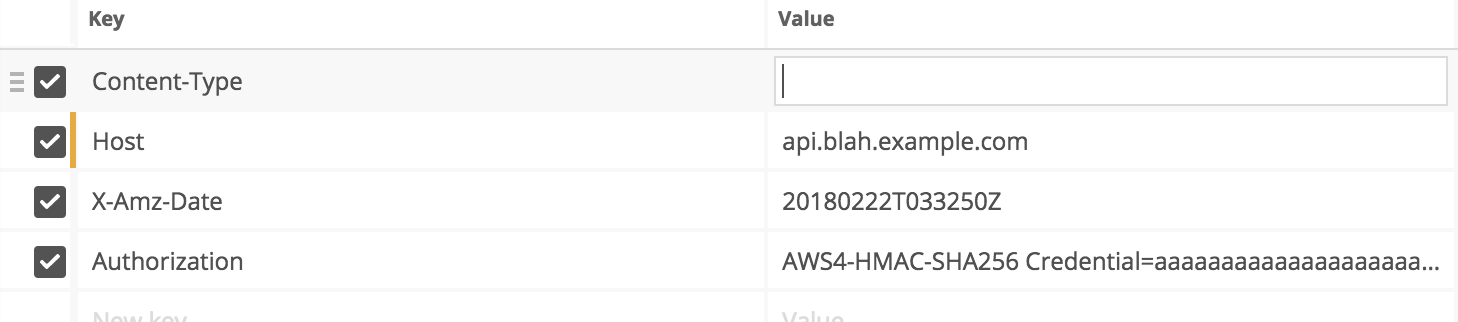 AWS auth sets default content-type as application/x-www-form-urlencoded ...