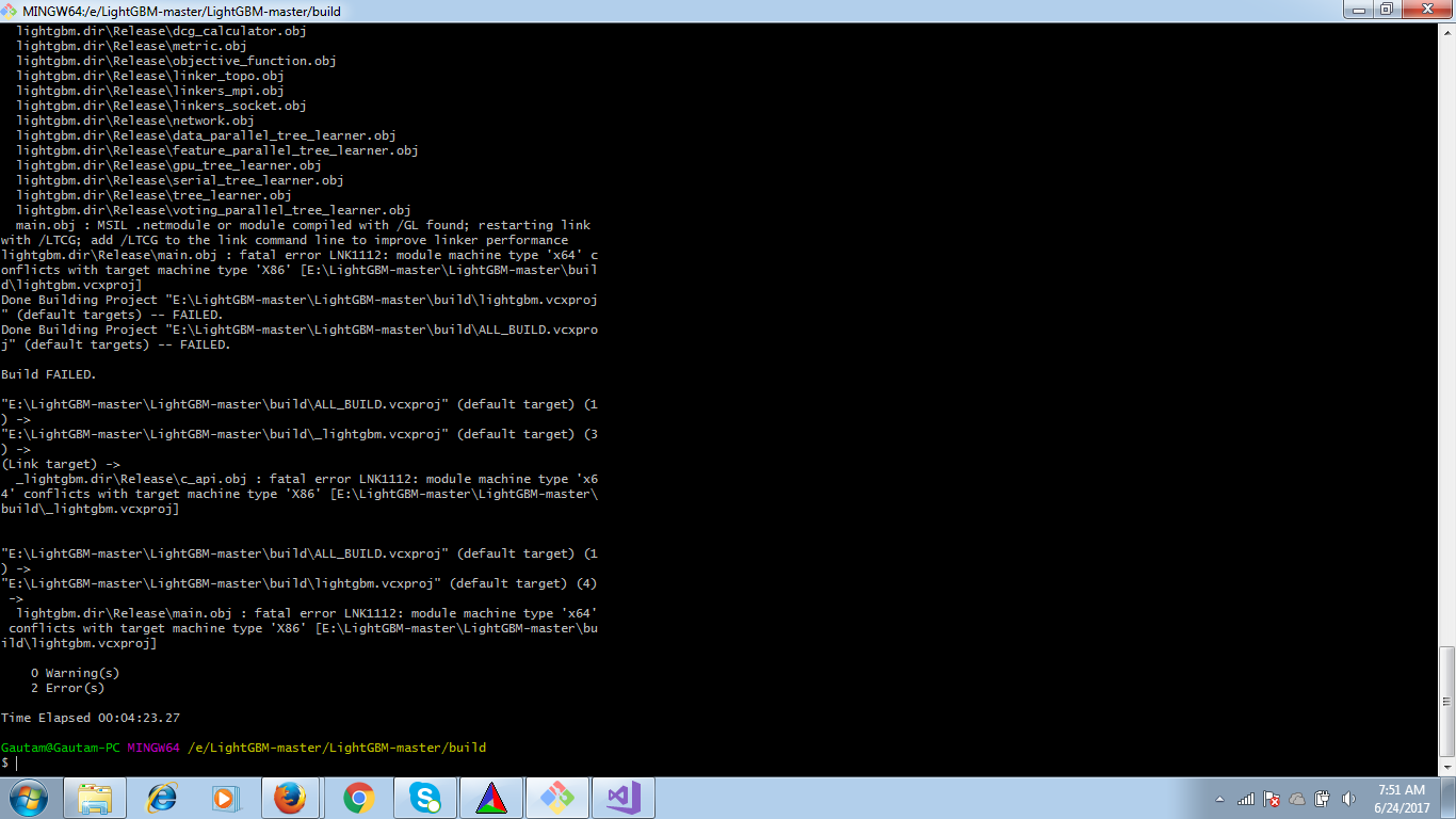 Issue while making Build · Issue #647 · microsoft/LightGBM · GitHub