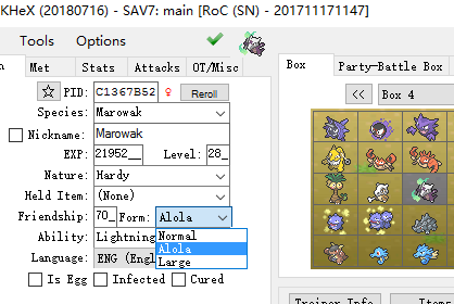 SM Save Marowak large · Issue #2068 · kwsch/PKHeX · GitHub