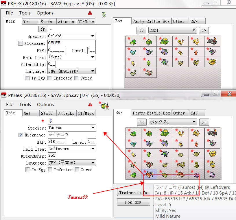 G1G2 Not Japanese --> Japanese · Issue #2074 · kwsch/PKHeX · GitHub