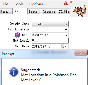SW/SH suggest met level 0 · Issue #2566 · kwsch/PKHeX · GitHub
