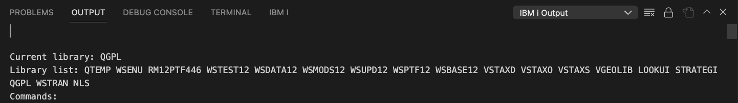 Library List Used For Actions · Issue 985 · Codeforivscode Ibmi · Github